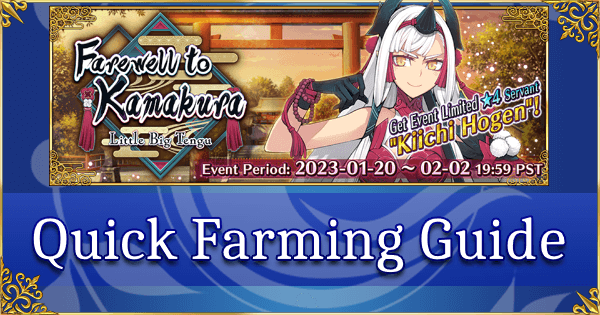 Little Big Tengu - Quick Farming Guide | Fate Grand Order Wiki - GamePress